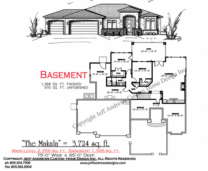 The Makala $3,724.00 – Andrews Home Design Group | St. George, Utah